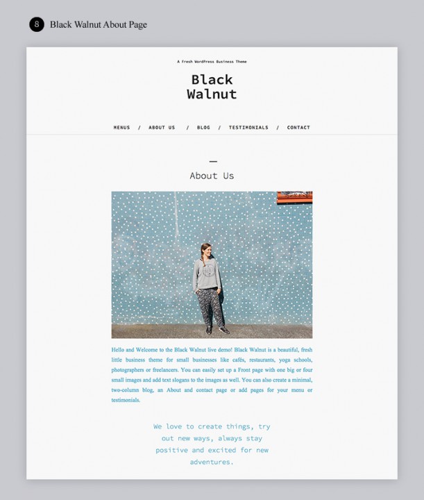 Black Walnut: Ein minimalistisches WordPress-Theme für kleine Businesses | ElmaStudio