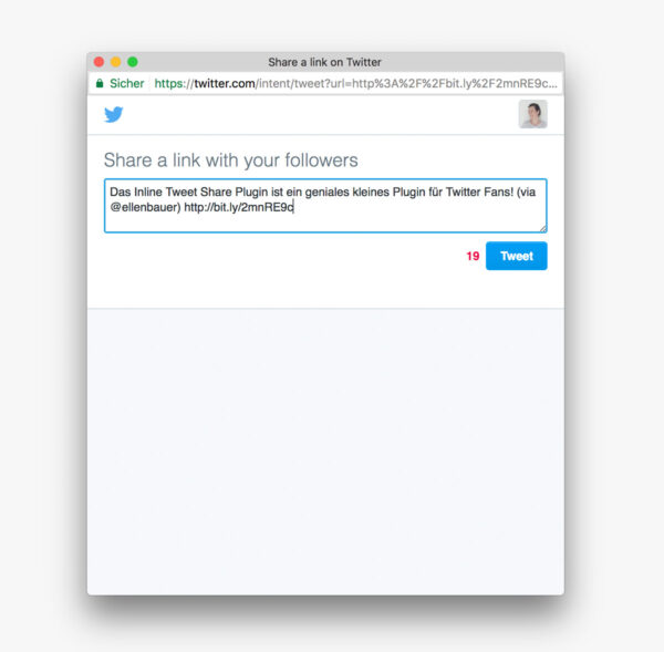 Twitter Links direkt in Blogbeiträge einbinden | ElmaStudio