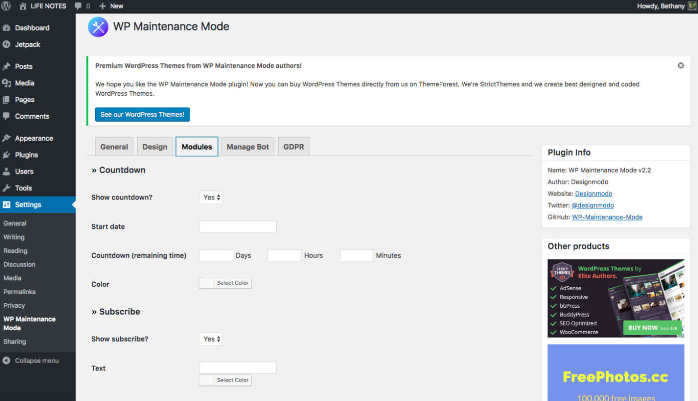 How to Set-up Maintenance Mode on a WordPress Website – ElmaStudio